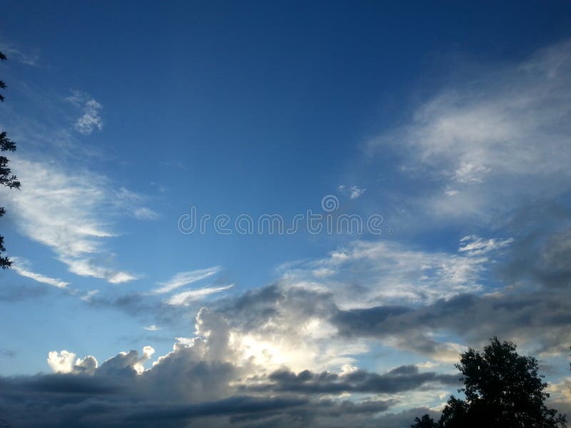 Sunset Beyond Clouds Art Sky Stock Photo - Image of outdoor, sunset ...