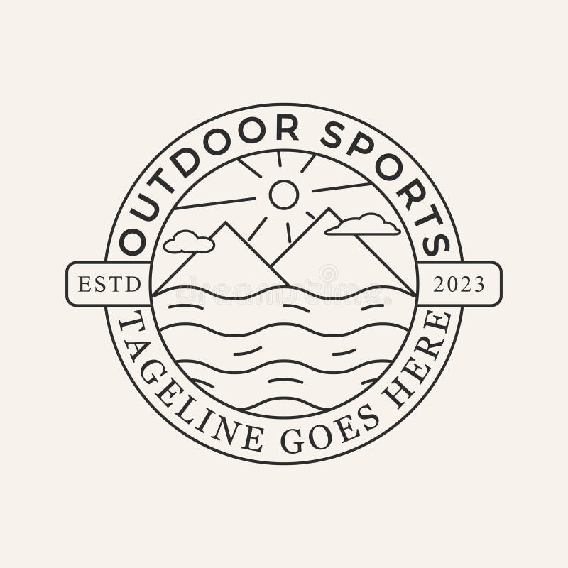 Outdoor Sports Logo Design Vector Art Stock Vector - Illustration of ...