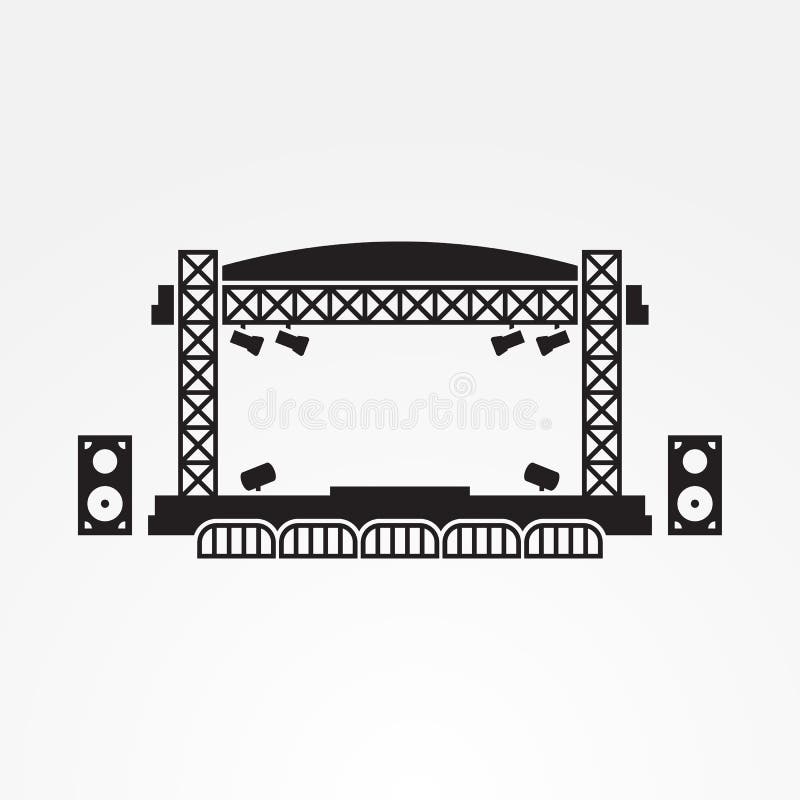 Concert Stage Design Clip Art