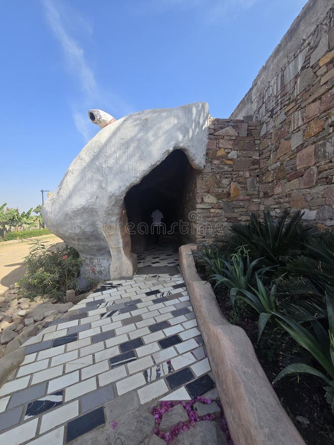 Outdoor and Stone Path in Unique Way Stock Photo - Image of wall ...