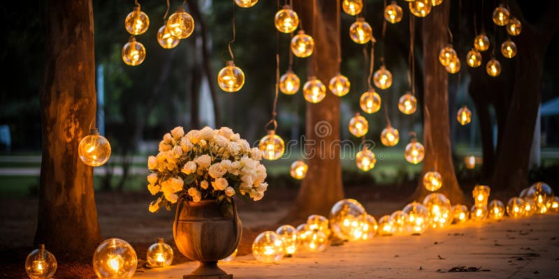 Outdoor String Lights for Wedding Ceremony a Way To Add a Touch of ...
