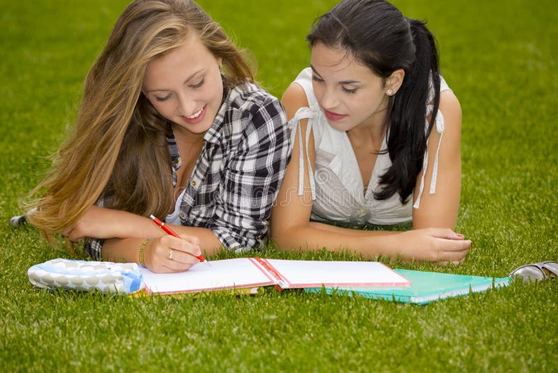 Outdoor study stock image. Image of american, college - 60678657