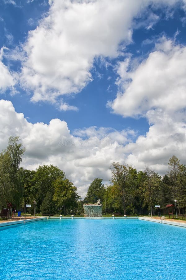 Outdoor swimming pool stock image. Image of eastern, outdoor - 25989575