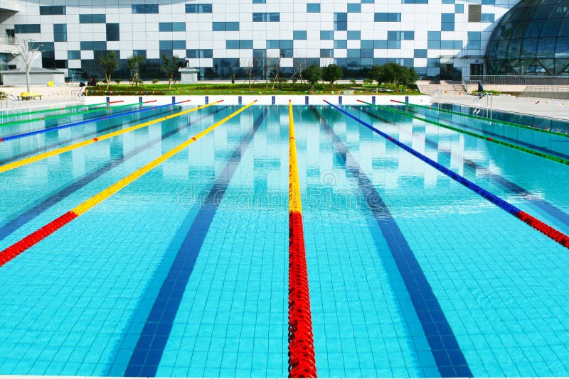 Outdoor Swimming Pool stock photo. Image of competition - 33906362