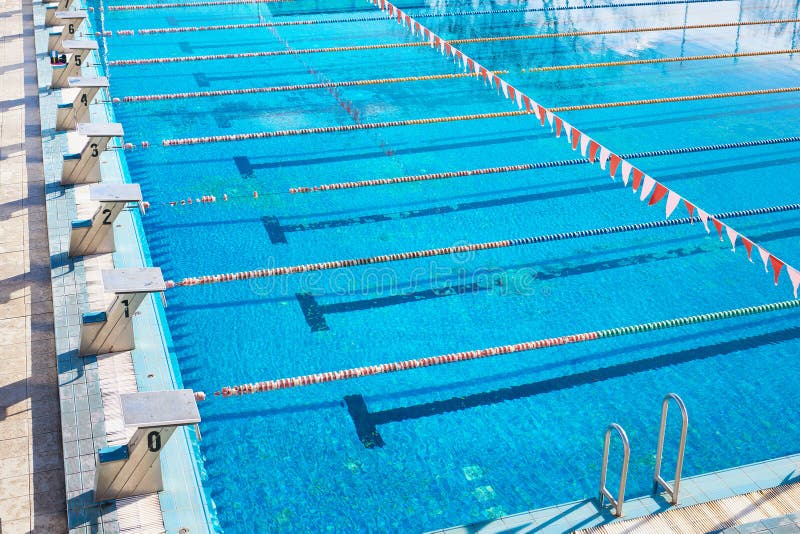 Outdoor swimming pool stock image. Image of hobby, swimming - 304329869