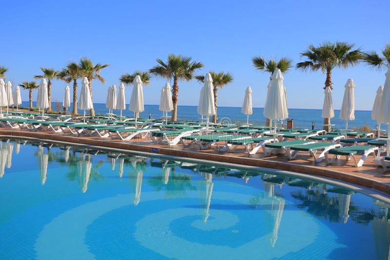 Outdoor swimming pool stock photo. Image of water, vacation - 53014948