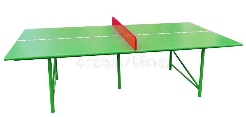Outdoor Table Tennis on the White Stock Photo - Image of active ...