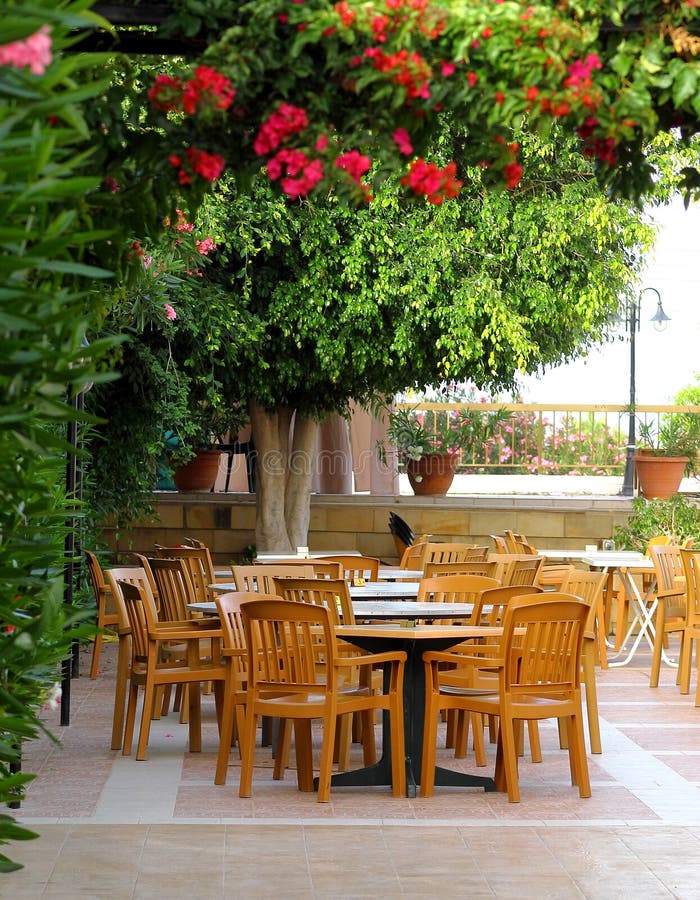 On the outdoor terrace stock image. Image of architecture - 41730993