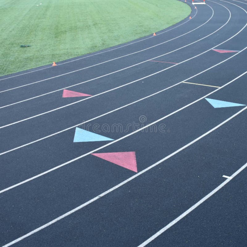 Outdoor Track stock image. Image of track, sports, portion - 90838299