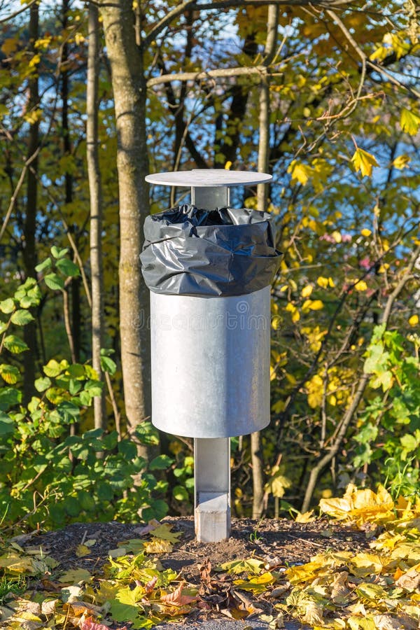 Trash Can Fall stock photo. Image of scandinavia, europe - 160324258