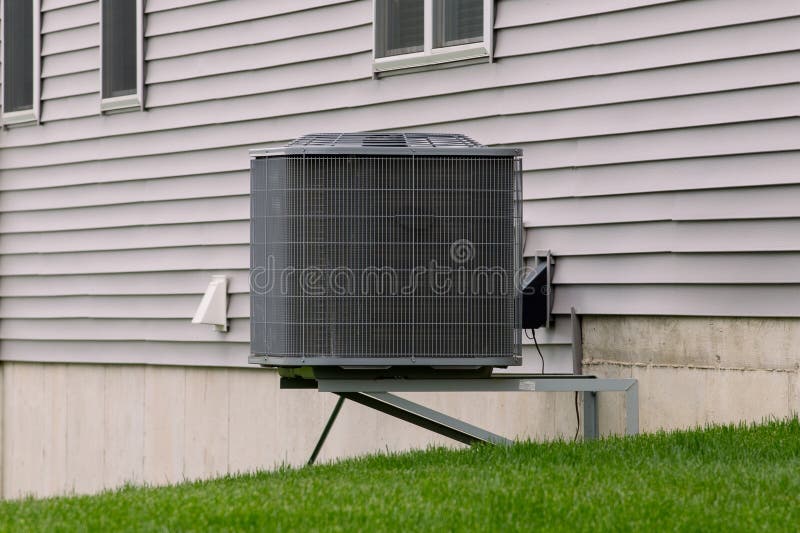 Outdoor Unit of the Air Conditioner New Stock Image - Image of ...