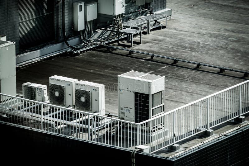 The Outdoor Unit of the Building Stock Photo - Image of cooling ...
