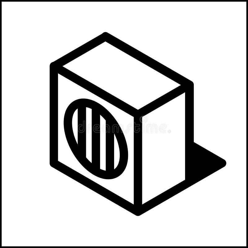 Outdoor Unit Icon in Isometric Flat Design 05 Stock Vector ...