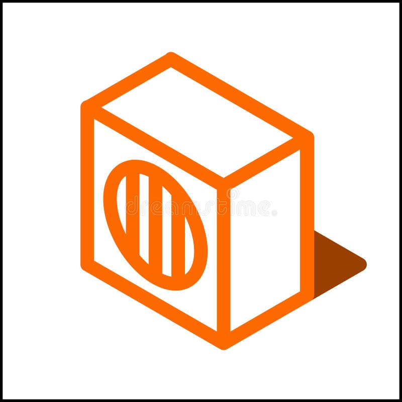 Outdoor Unit Icon in Isometric Flat Design 07 Stock Vector ...