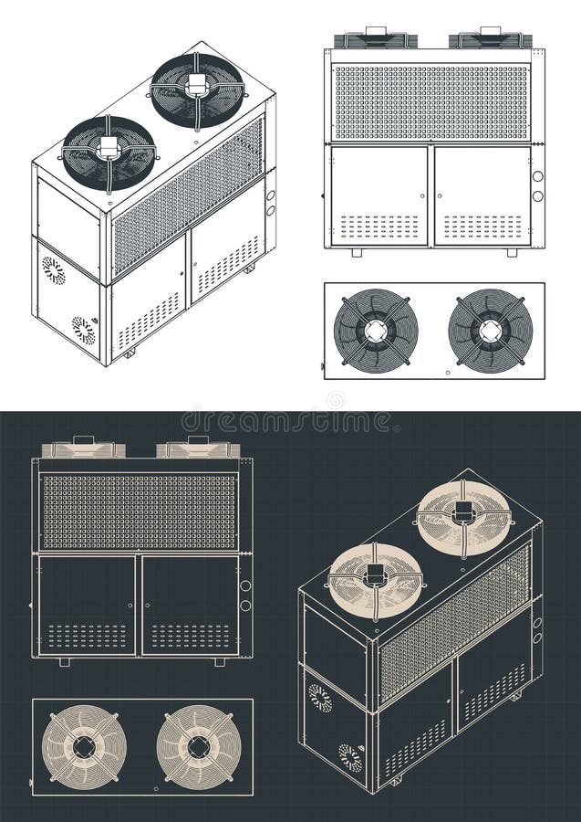 Air Conditioner Blueprints Stock Illustrations – 13 Air Conditioner ...