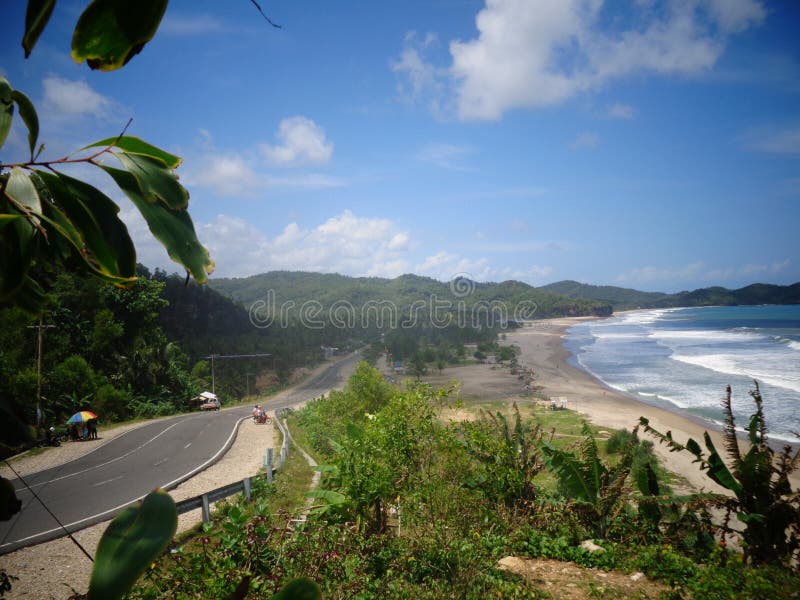 Outdoor.very Beautiful Corner of the Beach Stock Image - Image of ...