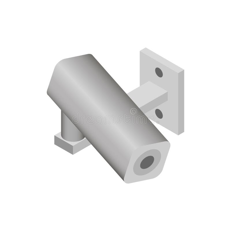 Outdoor Video Surveillance Camera, 3D Vector Illustration Stock Vector ...