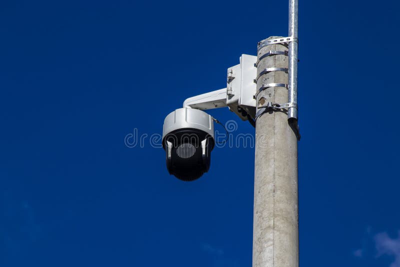 Outdoor Video Surveillance Camera , Security Camera on the Highway ...
