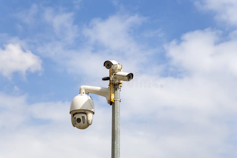 stock image. Image of multi, cameras, surveillance - 153310869