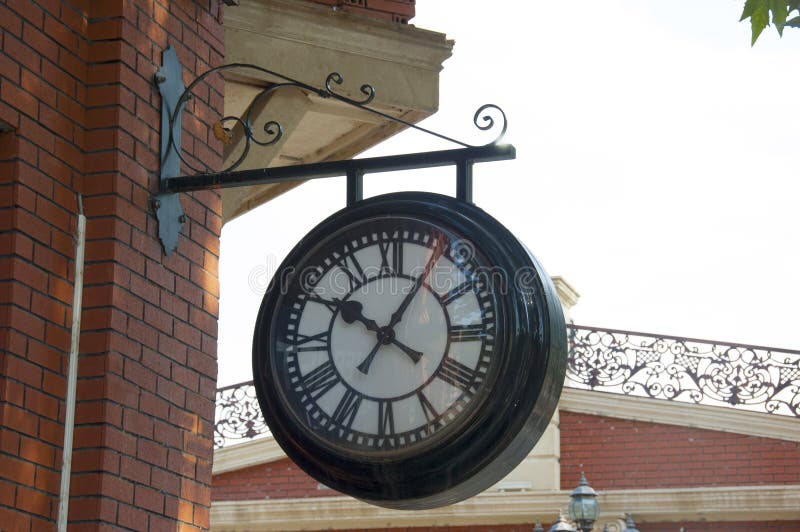 Outdoor wall clock stock photo. Image of antic, historic - 38550352