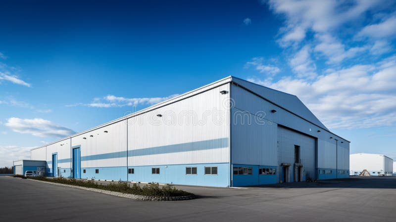 Outdoor Warehouse. Loading Doors of a Warehouse. AI Generative Stock ...