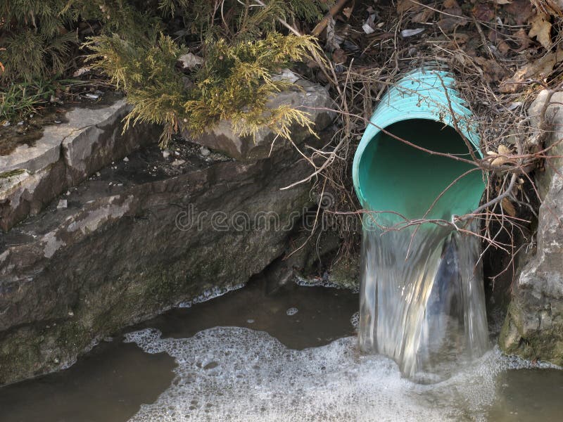 Outdoor Water Drainage Pipe Stock Photo - Image of culvert, environment ...