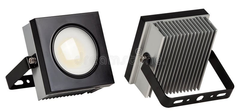 Outdoor Waterproof LED Panel Isolated on White Background Stock Image ...