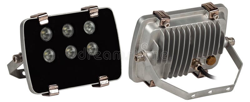 Outdoor Waterproof LED Panel Isolated on White Background Stock Photo ...