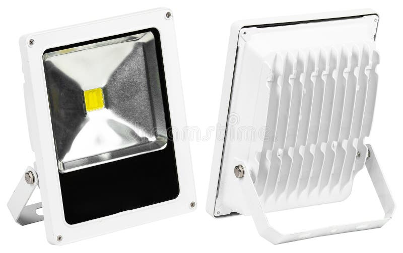 Outdoor Waterproof LED Panel Isolated on White Background Stock Image ...