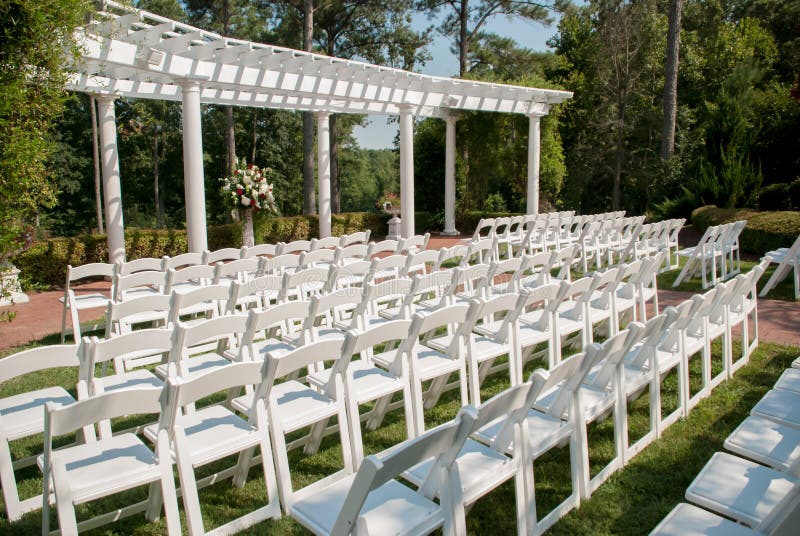 Outdoor Wedding Set up stock photo. Image of parallel - 40386272