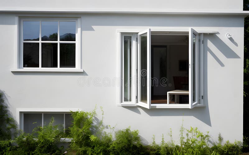 Outdoor Window House Display Stylish Modern Stock Illustration ...
