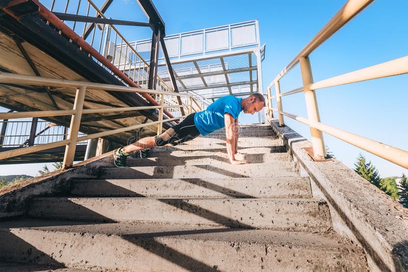 112 Exercise Stairs Push Ups Stock Photos - Free & Royalty-Free Stock ...