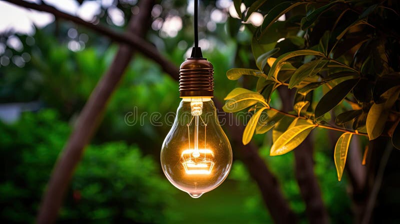 Outdoors light bulb frame stock illustration. Illustration of light ...