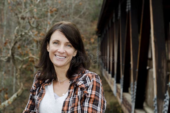 Outdoors next to bridge stock image. Image of fall, fashion - 28907435