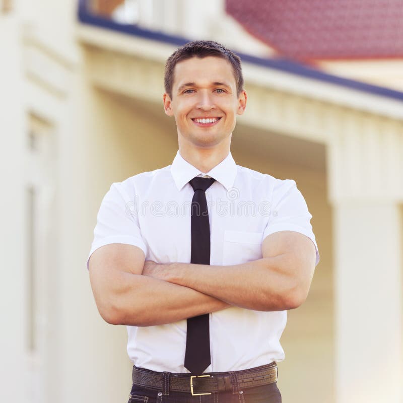 Successful Men Calling on Mobile Phone Stock Photo - Image of executive ...