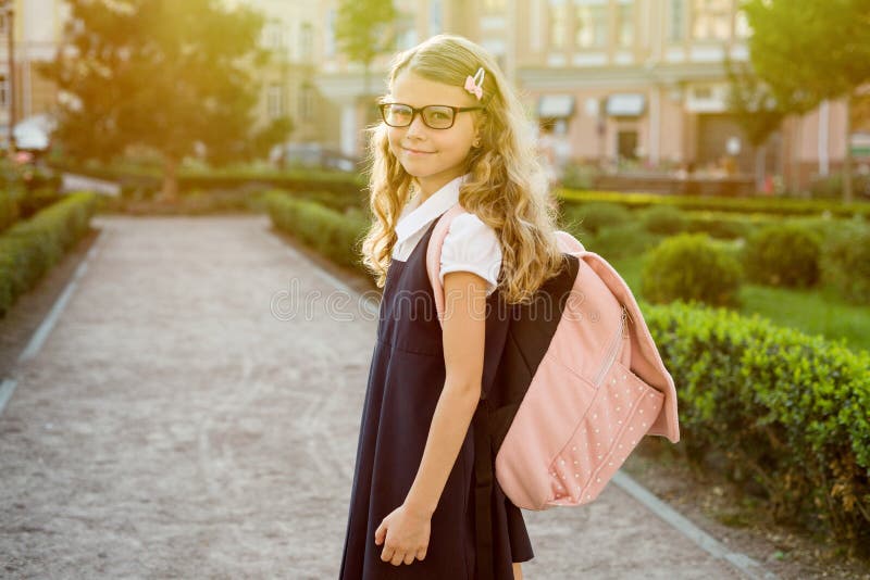 Outdoors Portrait of a Young Pretty Student Stock Photo - Image of ...