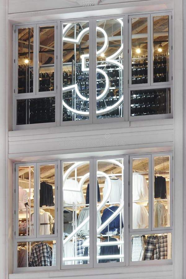 Outdoors Showcase Facade Numbers Two Three Stock Photos - Free ...