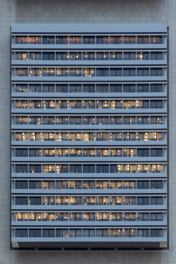 Outer Cropped View of an Office Building Stock Image - Image of cropped ...