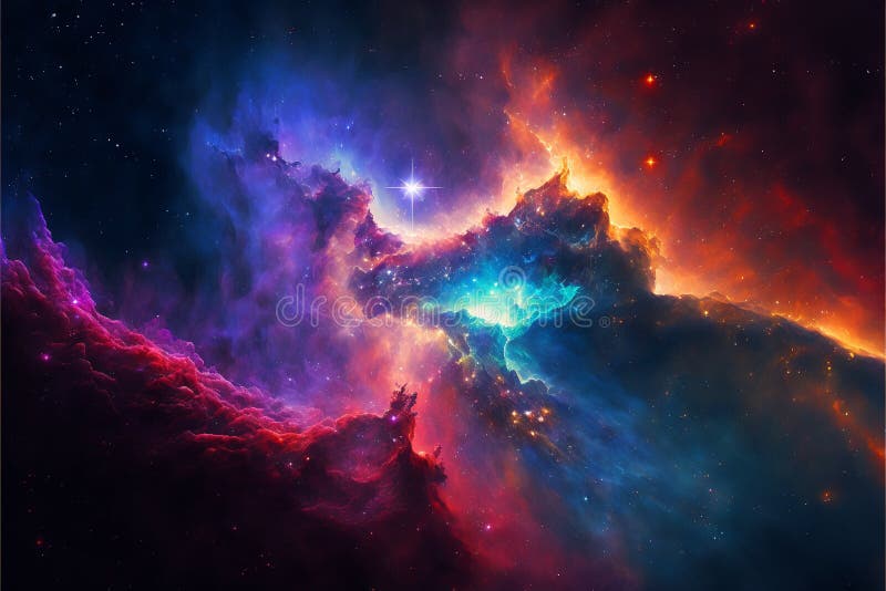 Outer Deep Vast Space Endless Nebula Galaxy Wallpaper Background ...