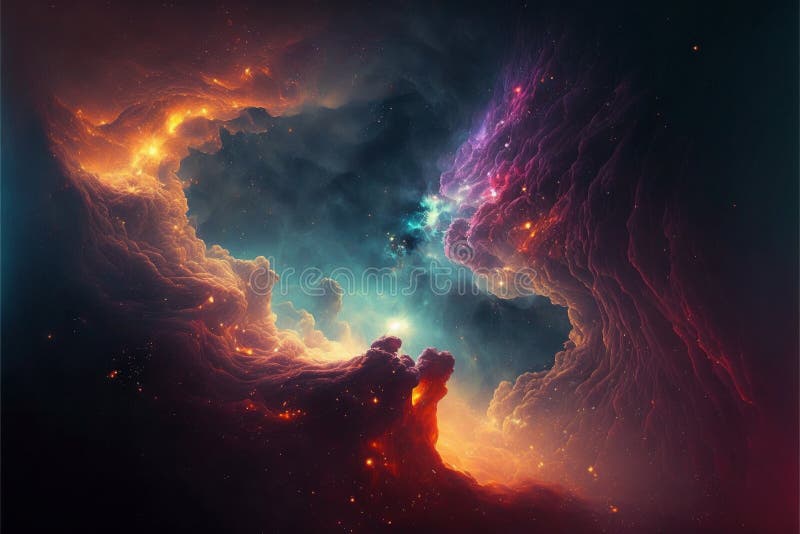 Outer Deep Vast Space Endless Nebula Galaxy Wallpaper Background ...