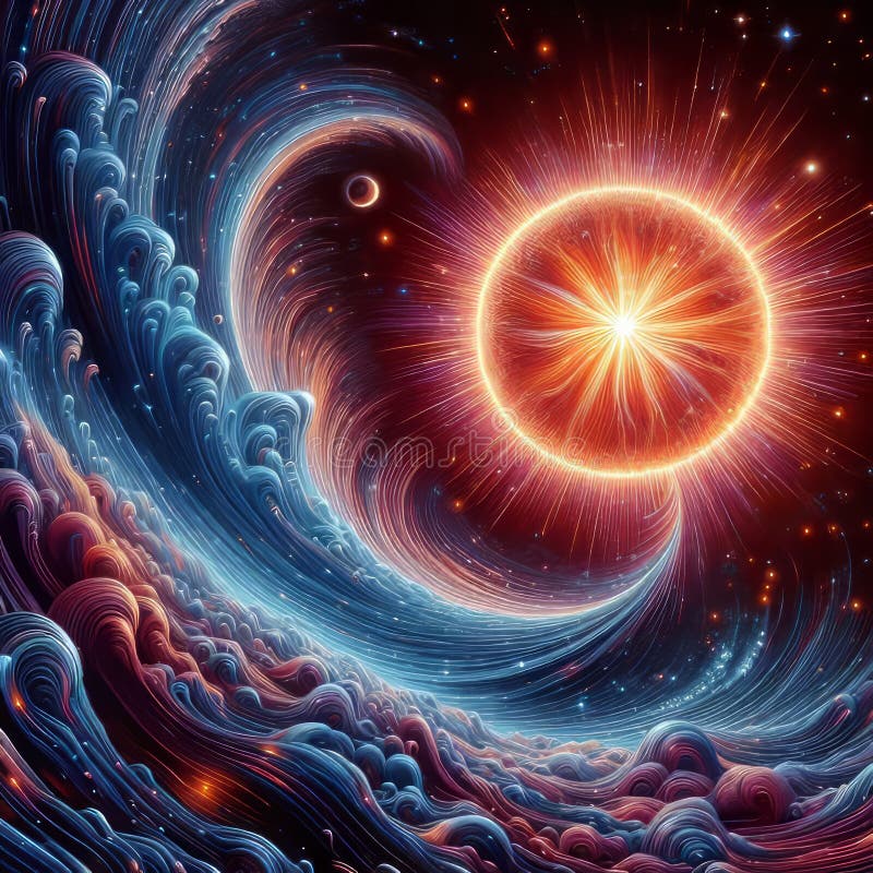 Outer Envelope the Outermost Layer of a Star, Where Stellar Wi Stock ...