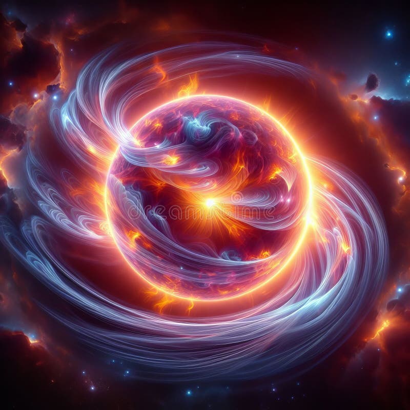 Outer Envelope the Outermost Layer of a Star, Where Stellar Wi Stock ...