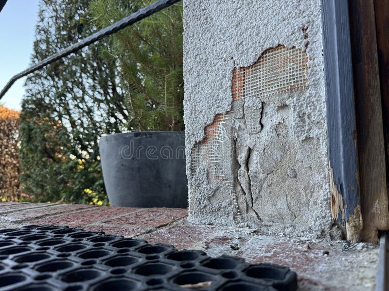 A Damaged External Thermal Insulation System in the Entrance Area of â ...