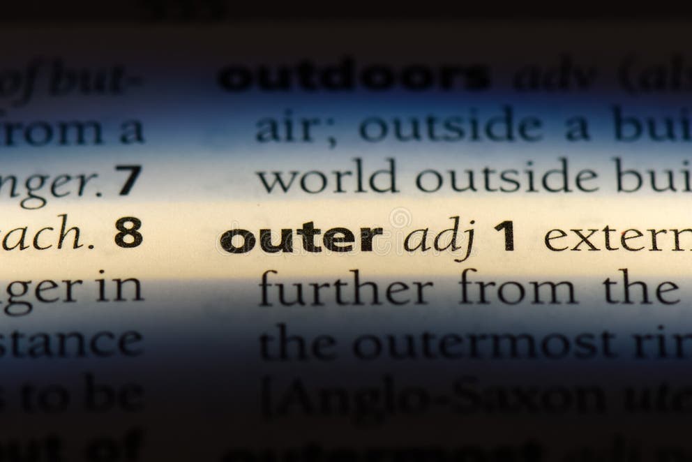 Outer stock photo. Image of dictionary, definition, macro - 126547720