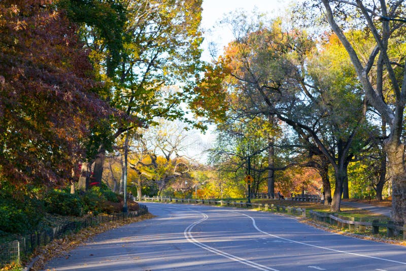 Outer Park Drive during an Colorful Autumn Afternoon Stock Image ...