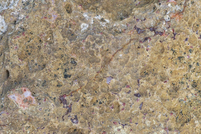 The Outer Side of Agate Semiprecious Mineral Rock with a Bizarre ...