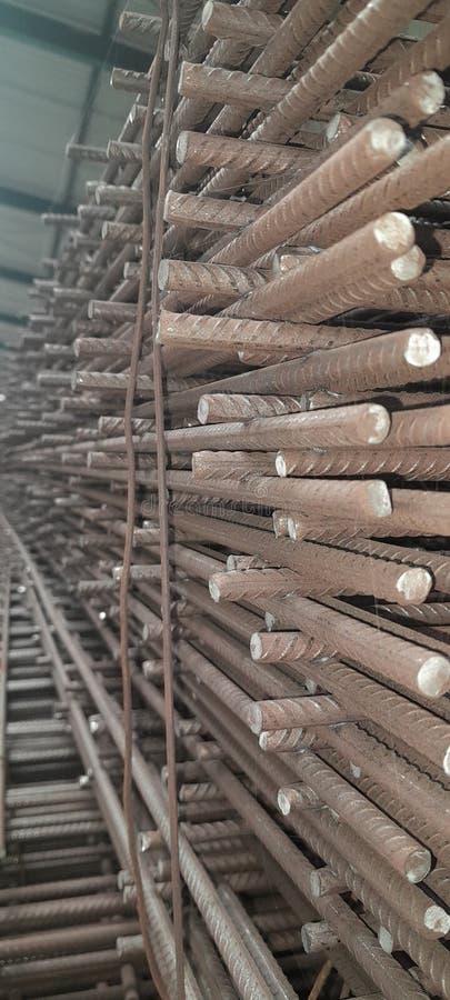 The Outer Side of the Iron Pile that Will Be Assembled into Concrete ...