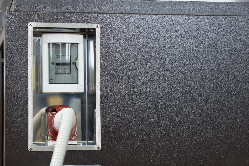 Outer Side of Metal Housing of Electrical Relay Stock Image - Image of ...