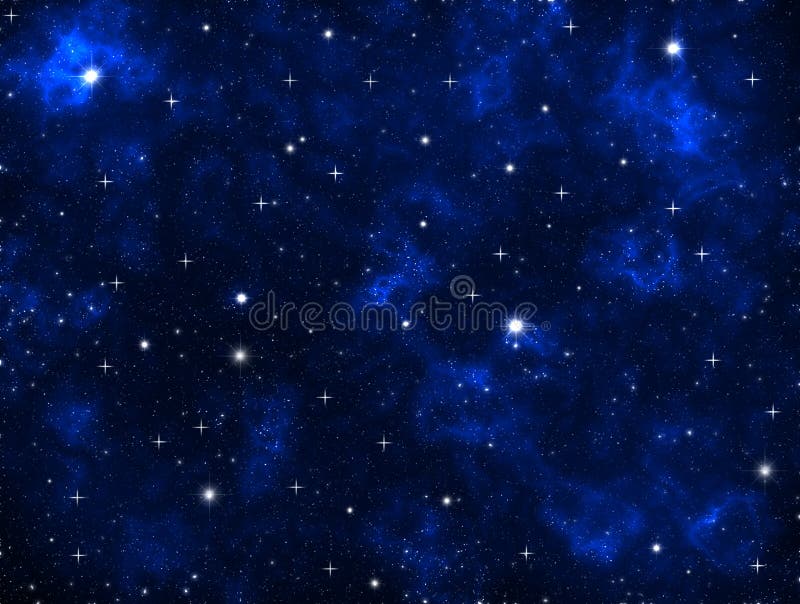 Outer Space Calm Galaxy Design Dark Blue Environment Stock Illustration ...
