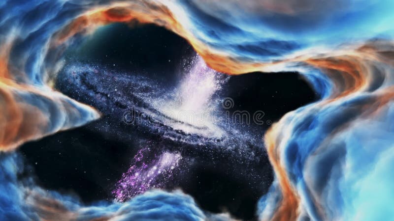 Flying through Nebula stock video. Video of physics - 289188903